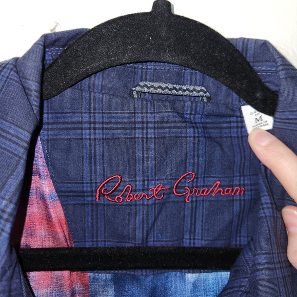 Robert Graham | Jackets & Coats | Mens Robert Graham Blue Plaid Jacket ...
